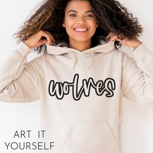 Wolves Script Team Design, Team Apparel, Wolf Team File, Wolves Shirt ...