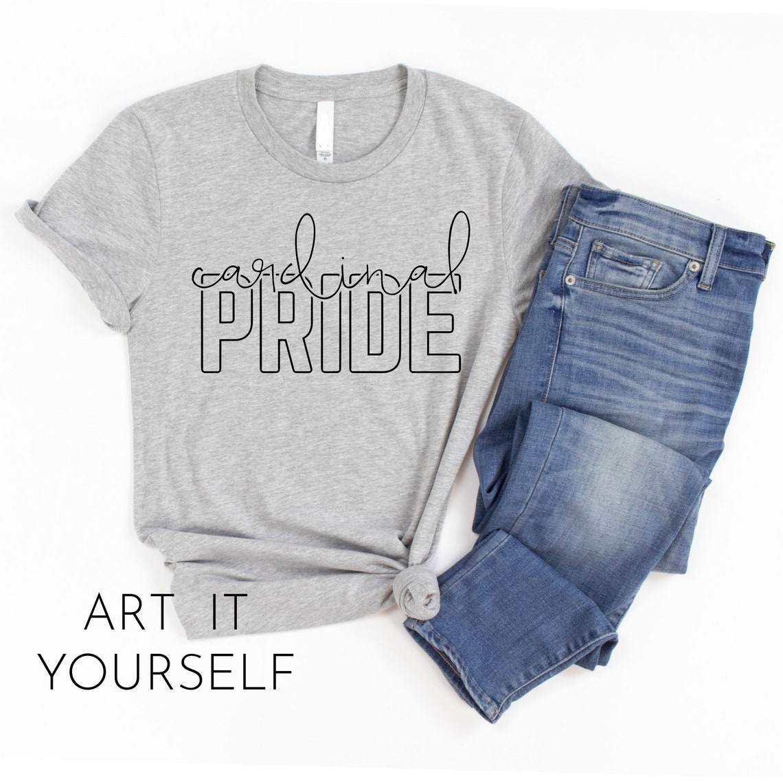 Cardinal Pride Team Design Team Apparel Cardinals Team File - Etsy