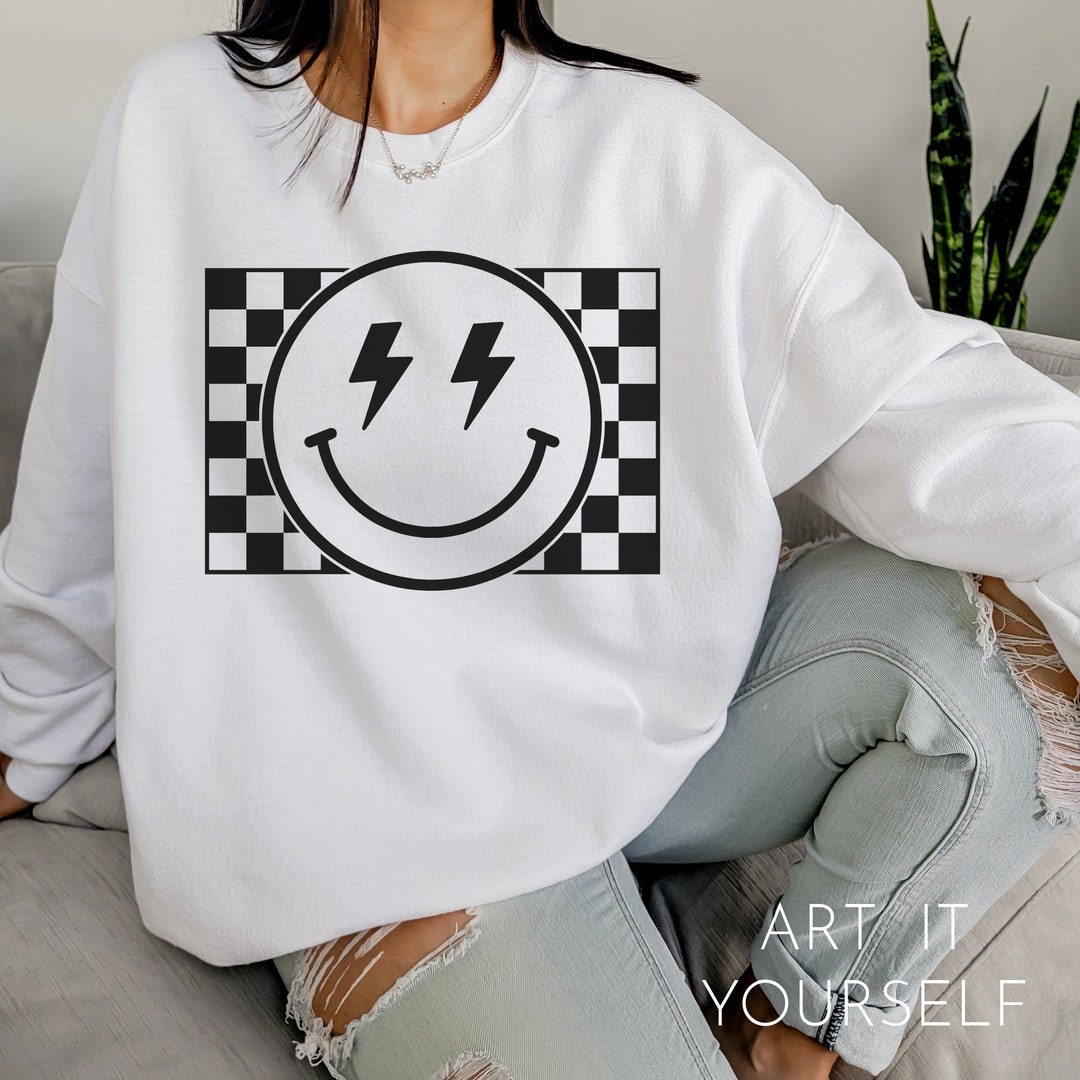 Retro Smile Design, Smiley Face Apparel Design, Smile Shirt File ...