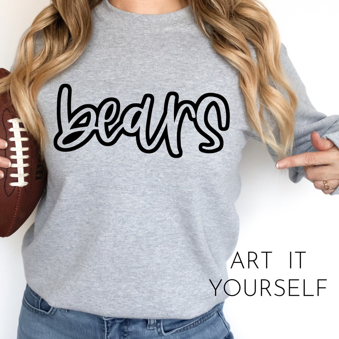 Bears Script Team Design Team Apparel Bears Shirt SVG Bears - Etsy