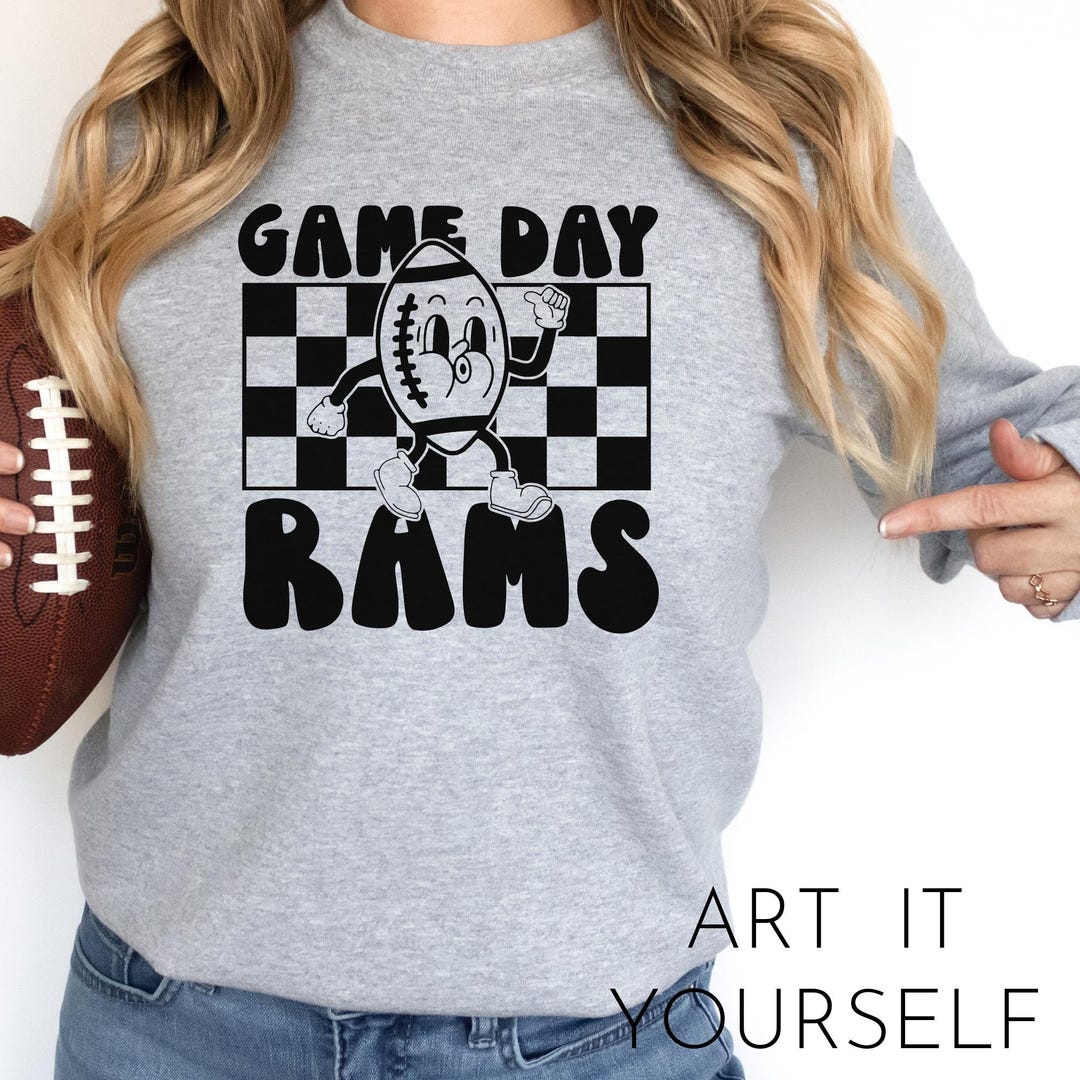 Retro Rams Football Team Design, Vintage Team Apparel, Rams File, Rams ...