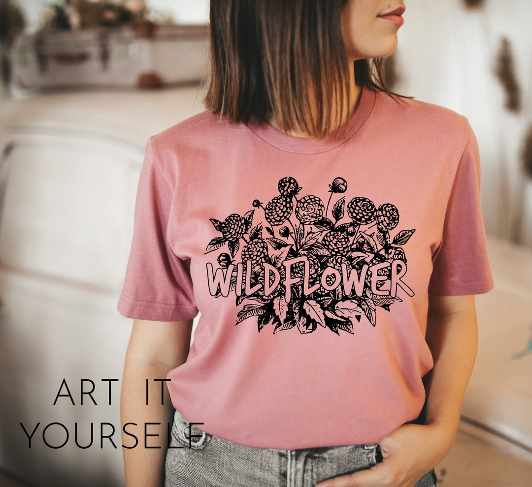 Wildflower SVG, Floral Shirt Shirt, She is a Wildflower SVG, Cricut ...
