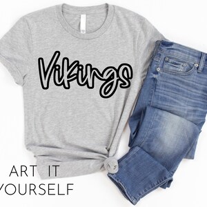 Vikings Script Team Design, Team Apparel, Viking File, Vikings Mascot ...