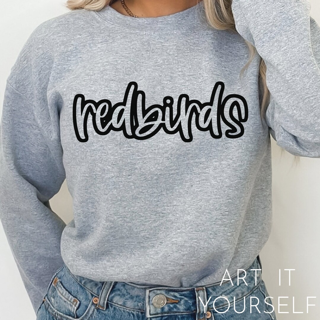 Redbirds Script Team Design, Team Apparel, Redbirds File, Redbirds ...