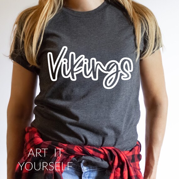 Vikings Script Team Design Team Apparel Viking File Vikings | Etsy