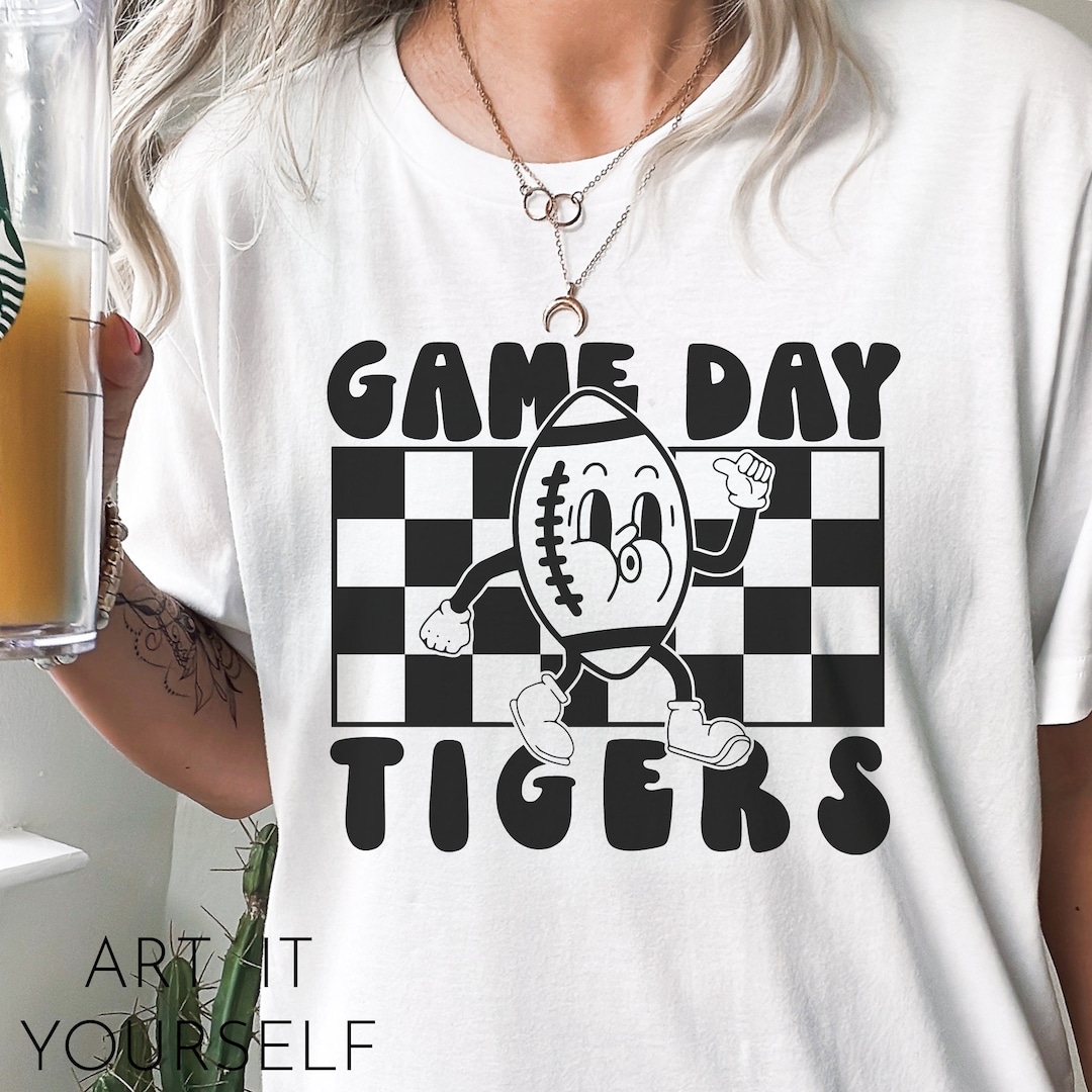 Tigers Retro Football Team Design, Team Apparel, Tiger File, Tigers ...