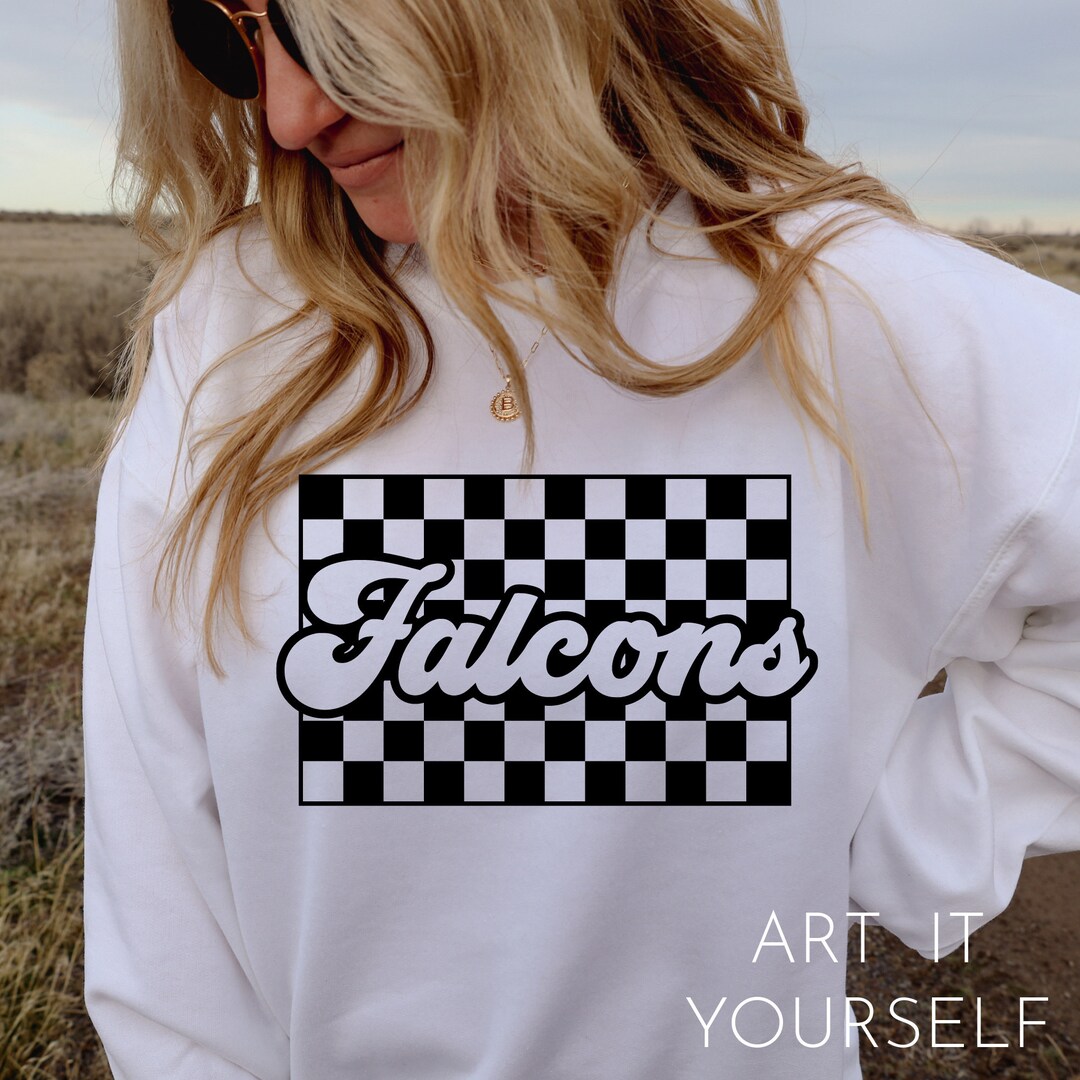 Falcons Retro Team Design, Vintage Team Apparel, Falcons Shirt SVG ...