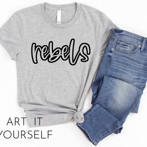 Rebels Script Team Design, Team Apparel, Rebels File, Rebels Mascot ...