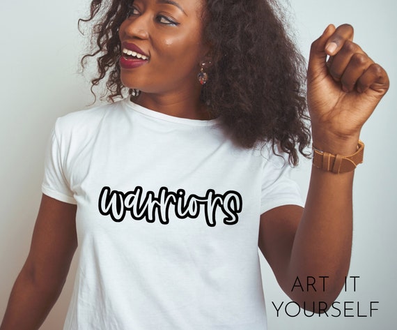 Warriors Script Team Design Team Apparel Warriors File - Etsy