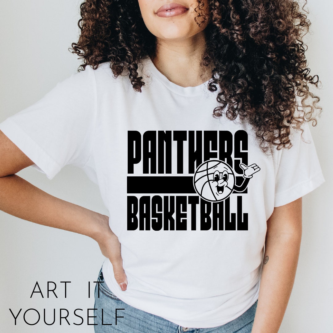 Retro Panthers Basketball Team Design, Vintage Team Apparel, Panthers ...