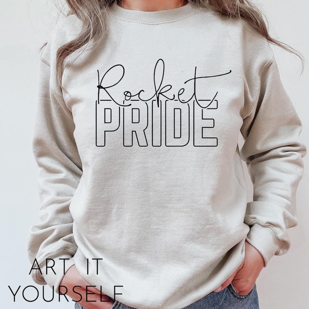 Rocket Pride Design, Team Apparel, Rockets File, Rockets Mascot, Cricut ...