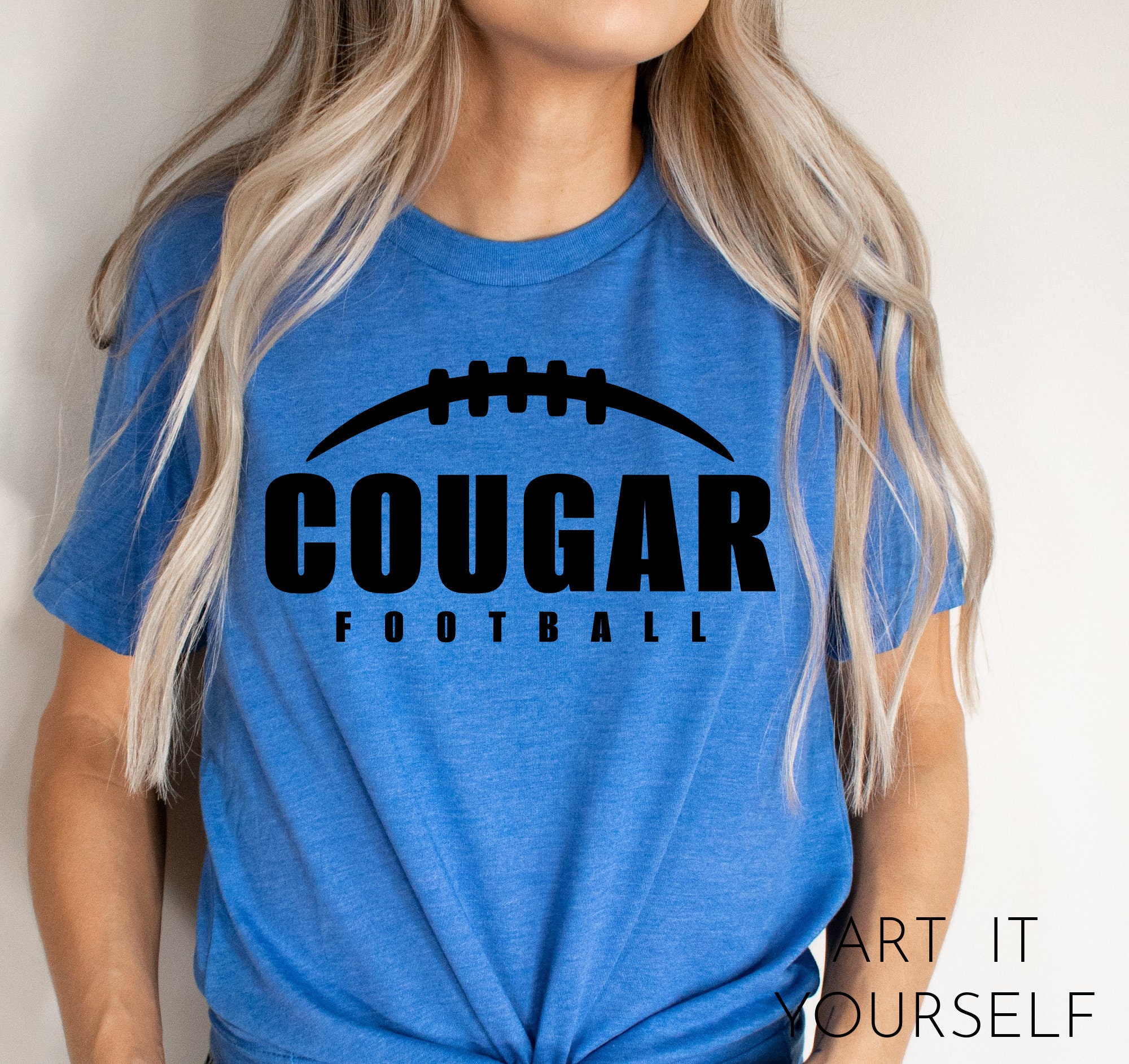 Cougar Football Team Design Team Apparel Cougars Shirt SVG - Etsy