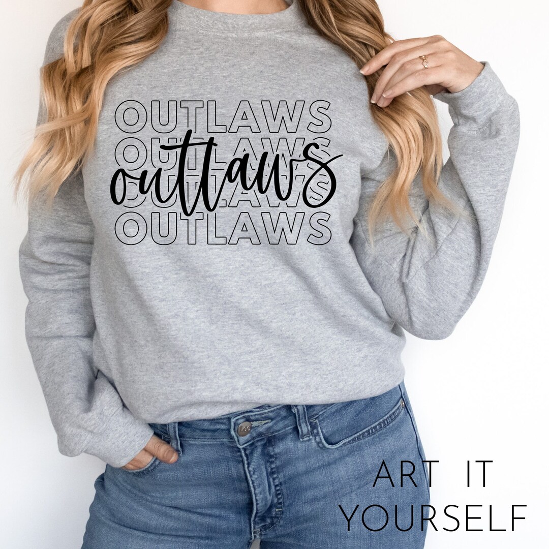 Outlaws Repeat Team Design, Team Apparel, Outlaws File, Outlaws Mascot ...