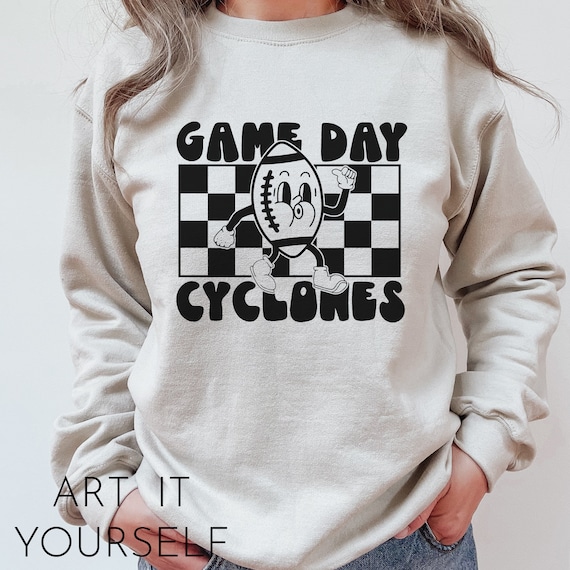 Cyclones Retro Football Team Design Team Apparel Cyclones - Etsy