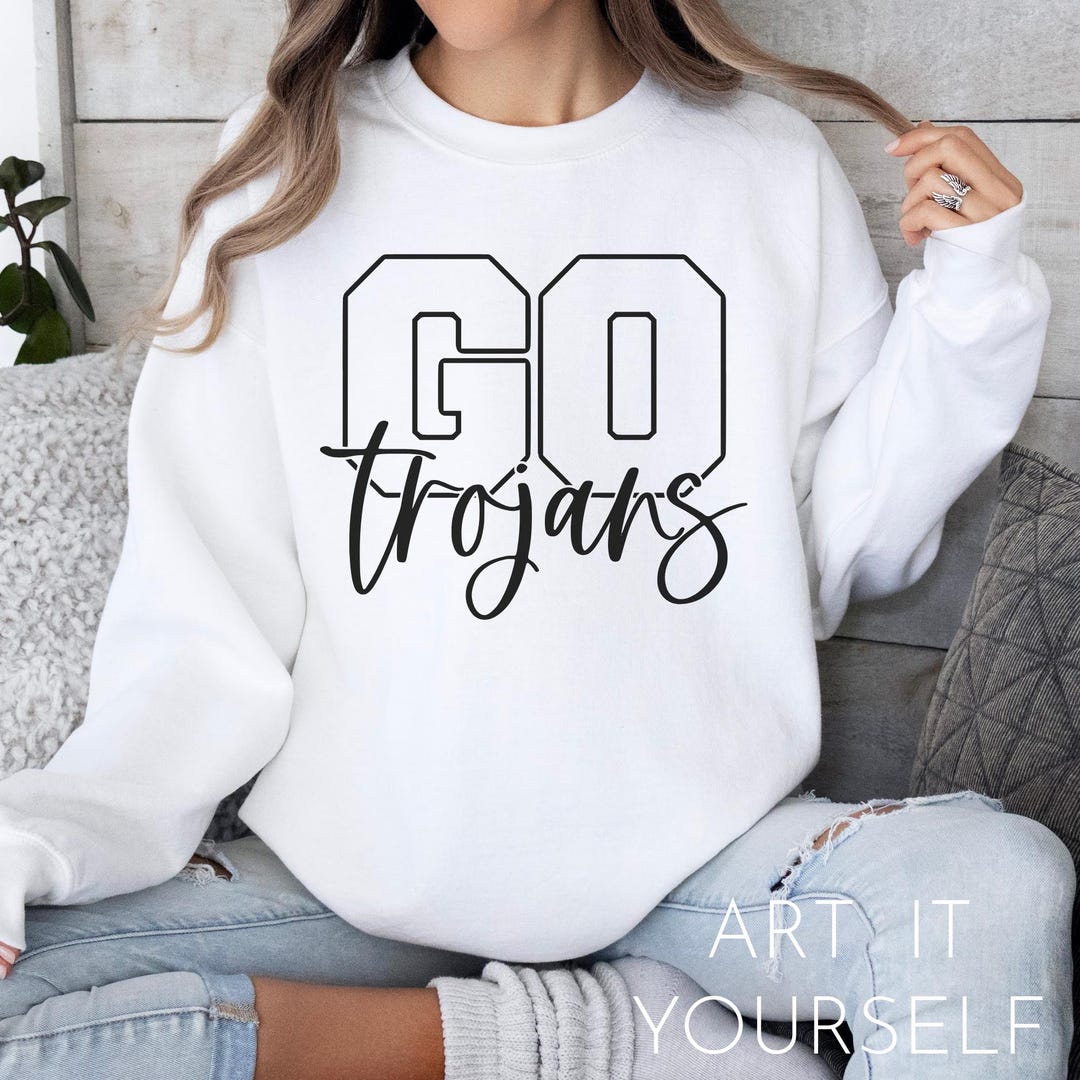 Go Trojans Team Design, Team Apparel, Trojan File, Trojans Mascot ...