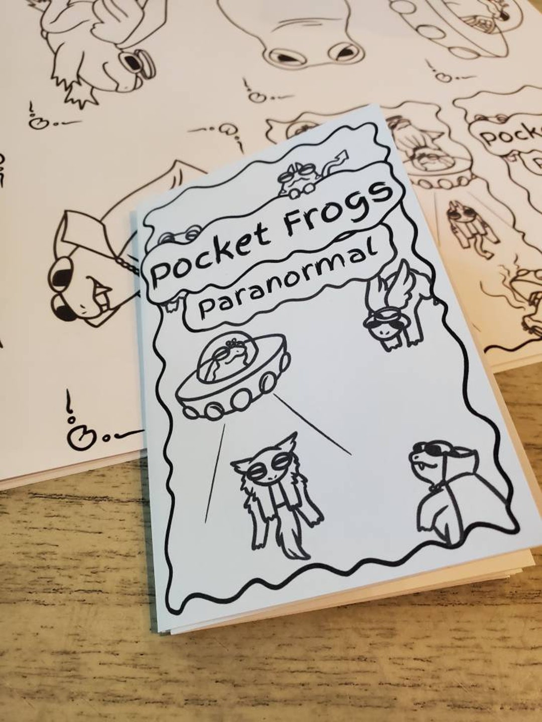 Paranormal Pocket Frogs Mini Coloring Book (printable PDF) - Etsy