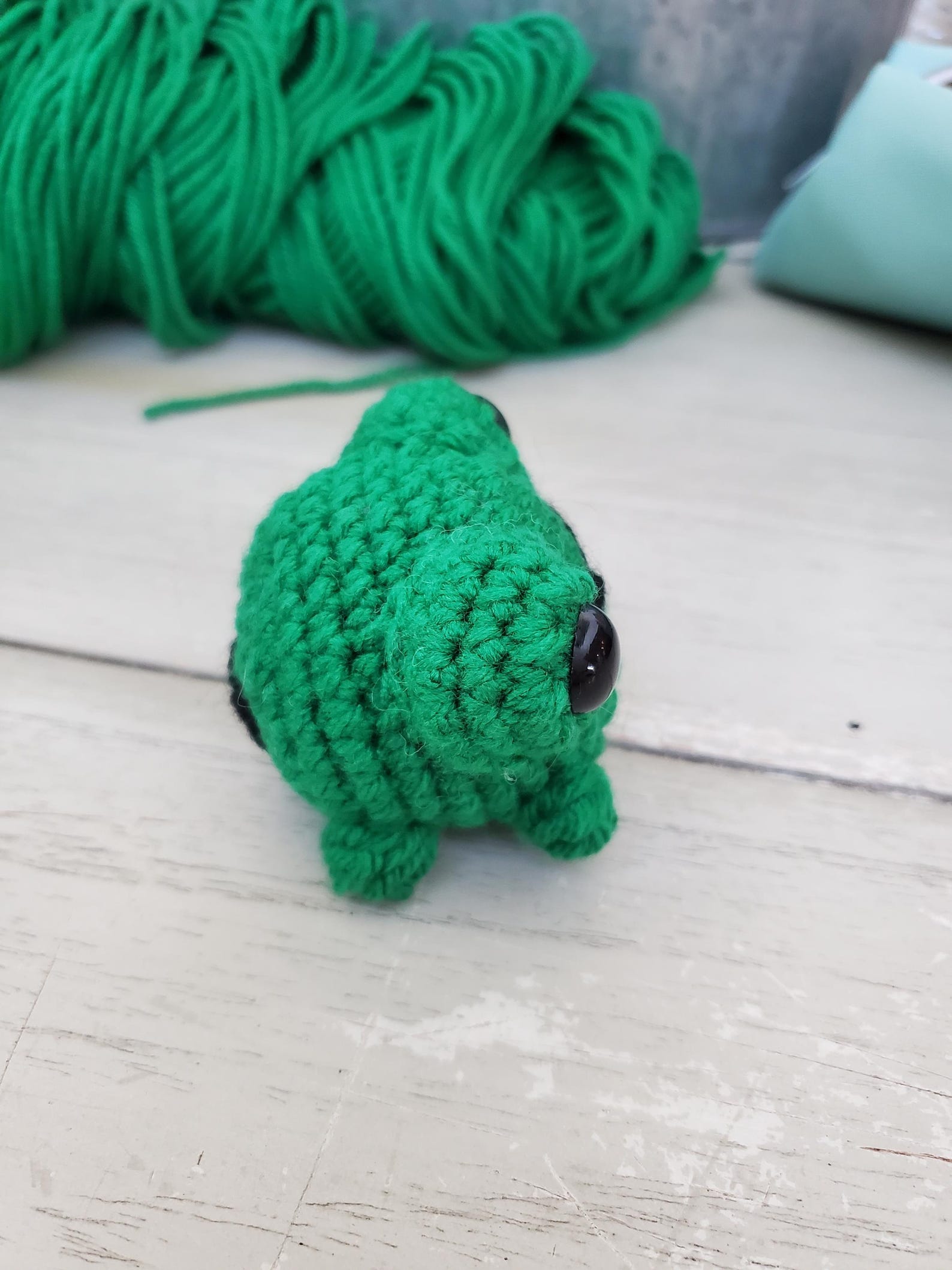 Downloadable PDF Crochet Pattern | Amigurumi Fat Little Frog Crochet ...