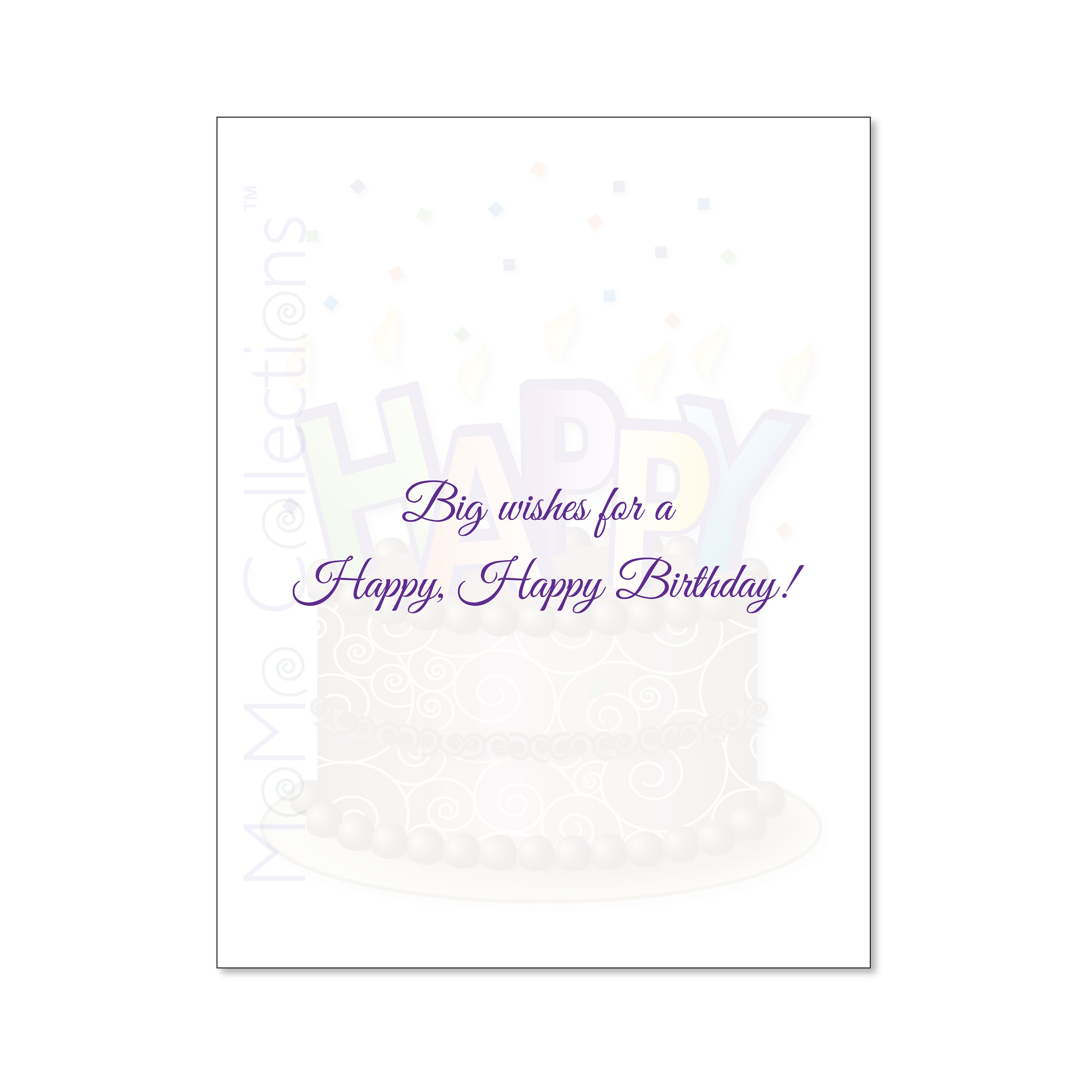 Printable Birthday Card (happy Cake): Digital Download Card, Original ...