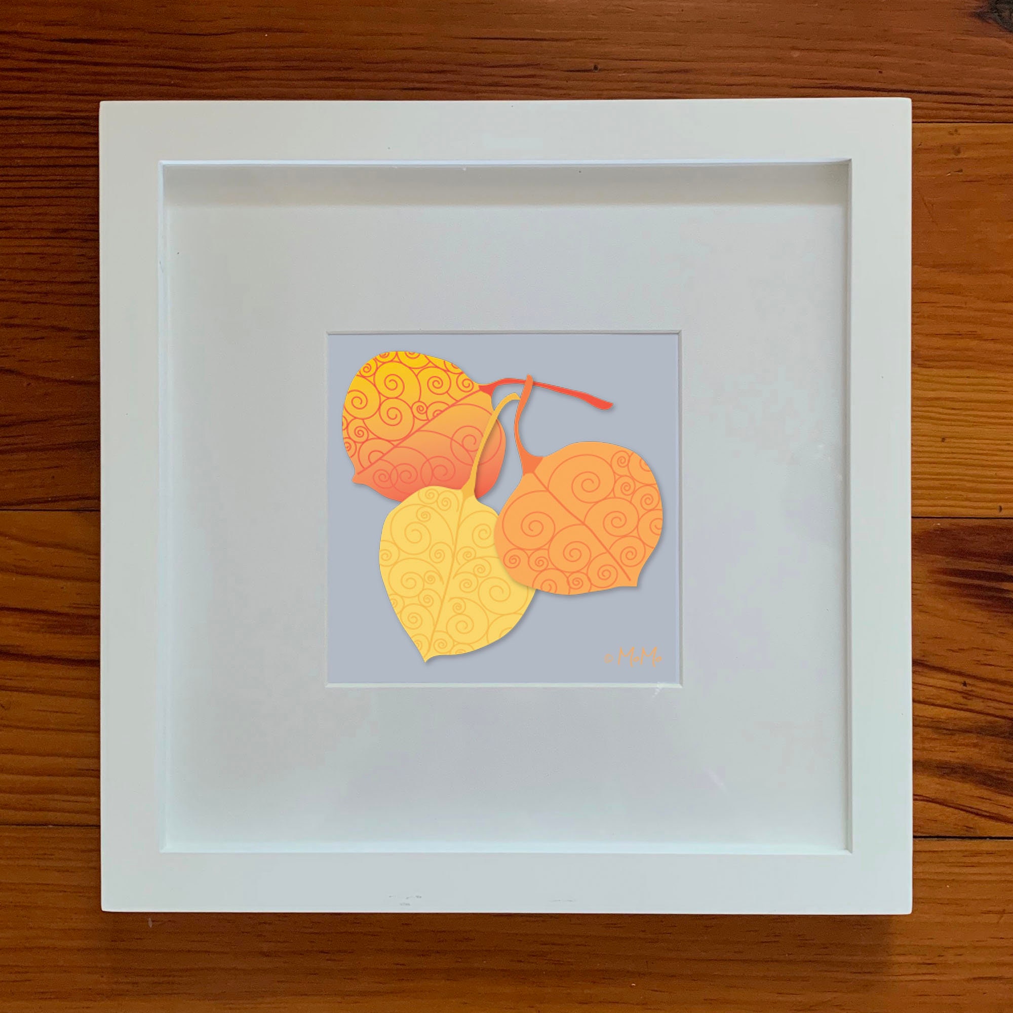 Digital Art Print: Printable Aspen Fall Print (5" X 5" Image), Original ...