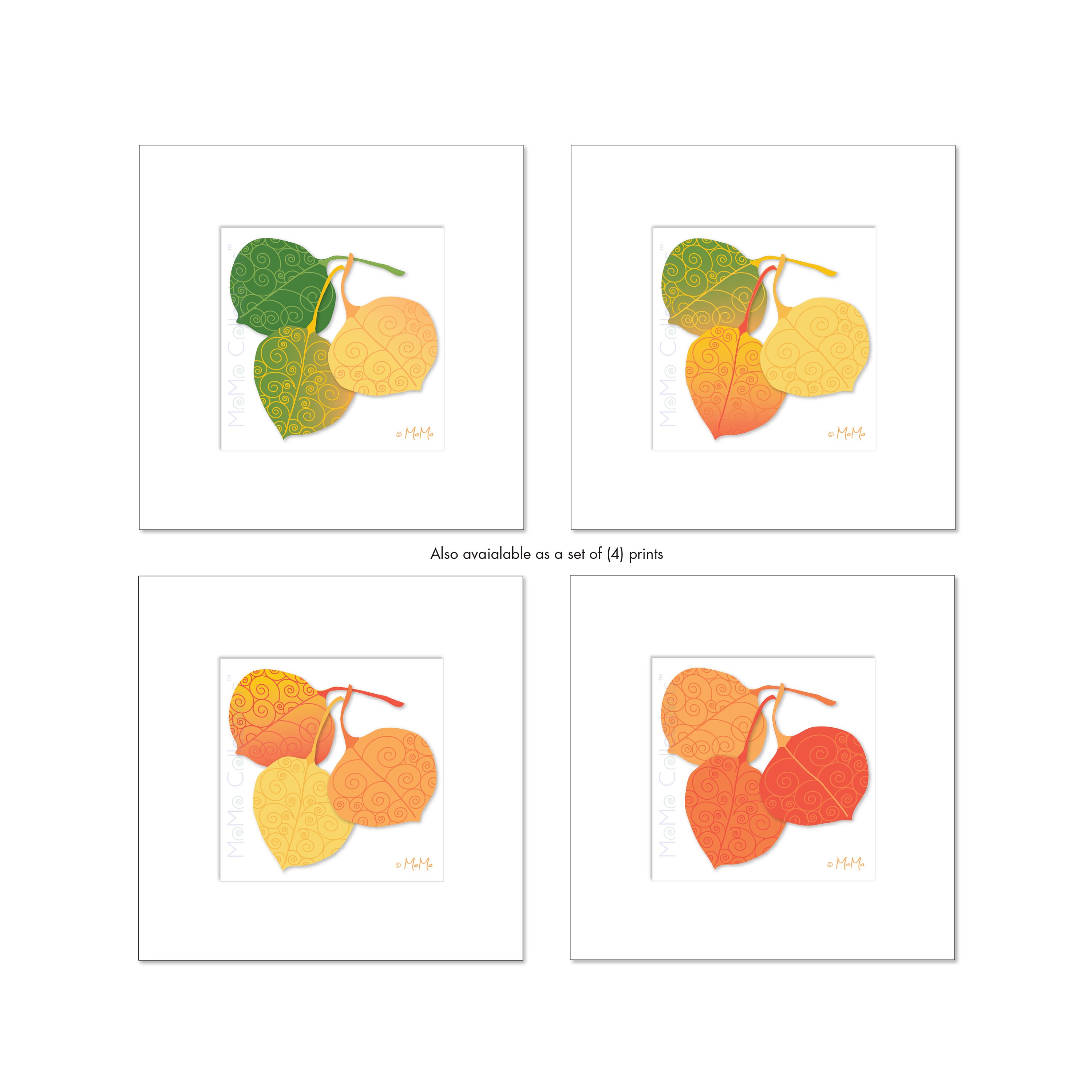 Digital Art Print: Printable Aspen Fall Print 5 X 5 Image, Original ...