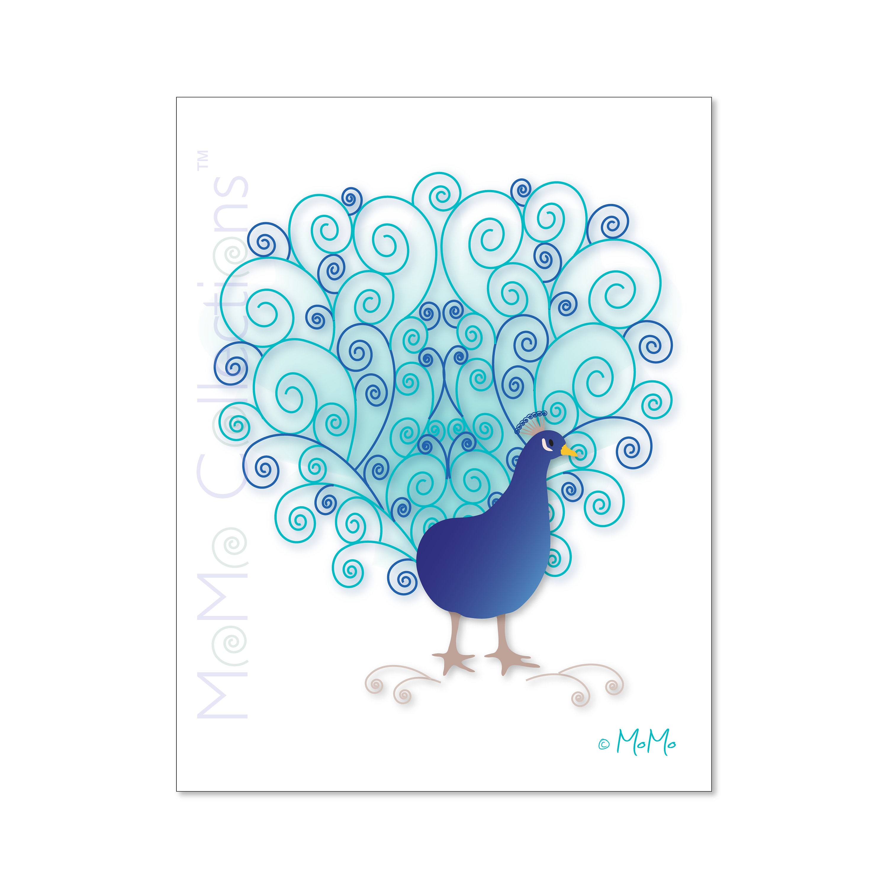 Printable Birthday Card (peacock): Digital Download Card, Original ...