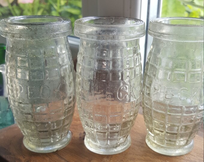 Vintage Pecks Paste Jars - Etsy