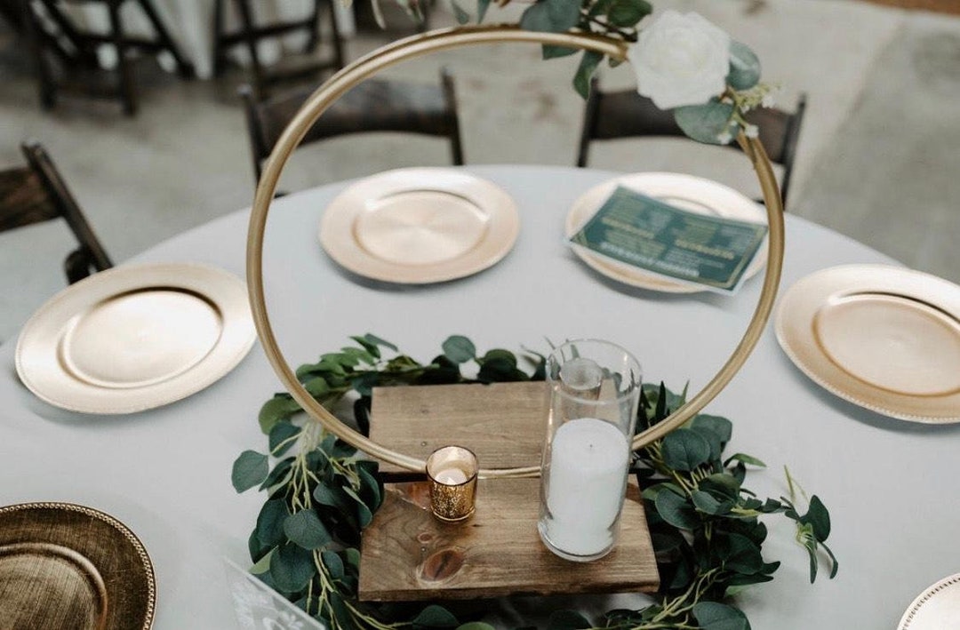 Hoop Centerpiece Bases SET of 5 - Etsy