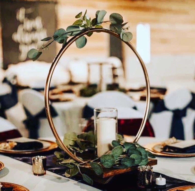 Hoop Centerpiece Bases SET of 5 - Etsy