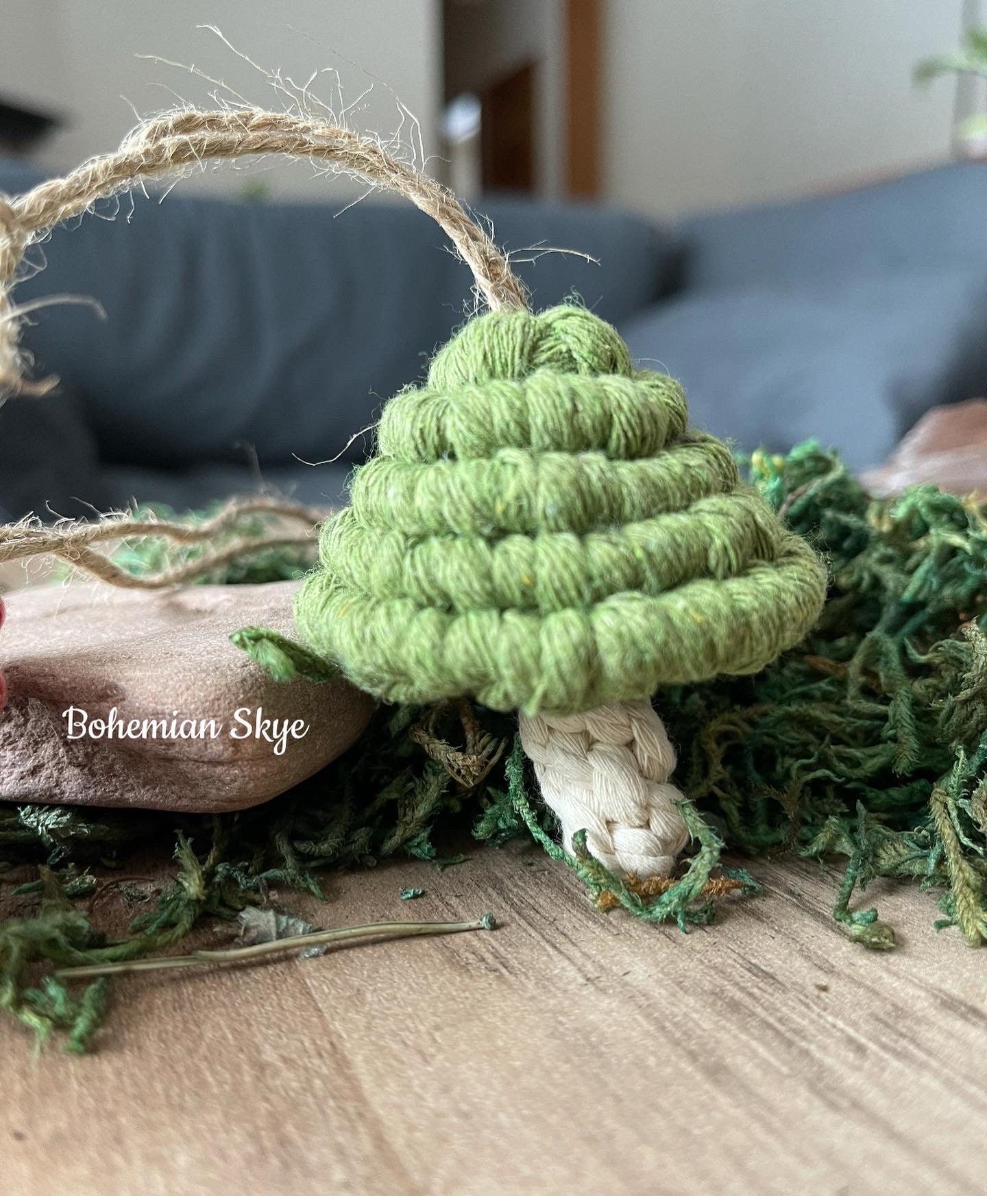 Macrame Mushroom, Boho Decor Macrame Mushrooms, Mini Mushroom Lovers ...