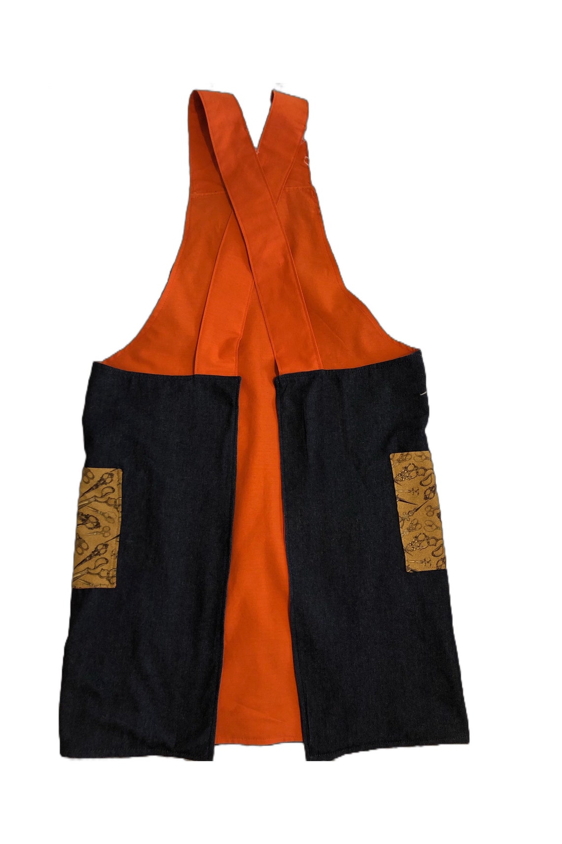 Japanese Style Cross Over Apron - Etsy
