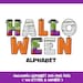 Halloween Monster Letters : Spooky Alphabet SVG, PNG (digital Download ...