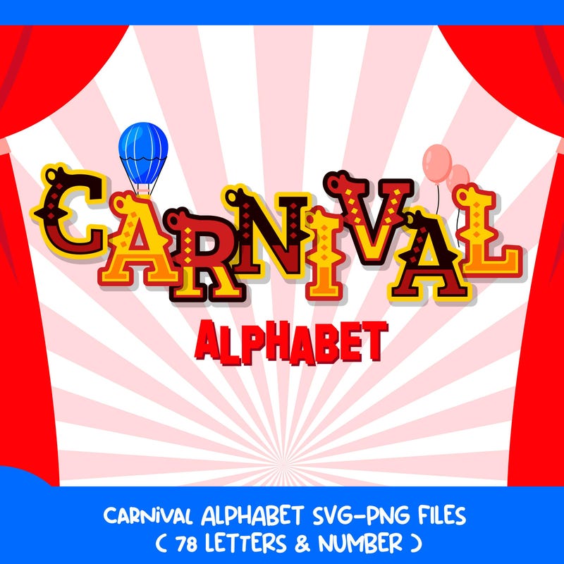 Carnival Letters - Etsy