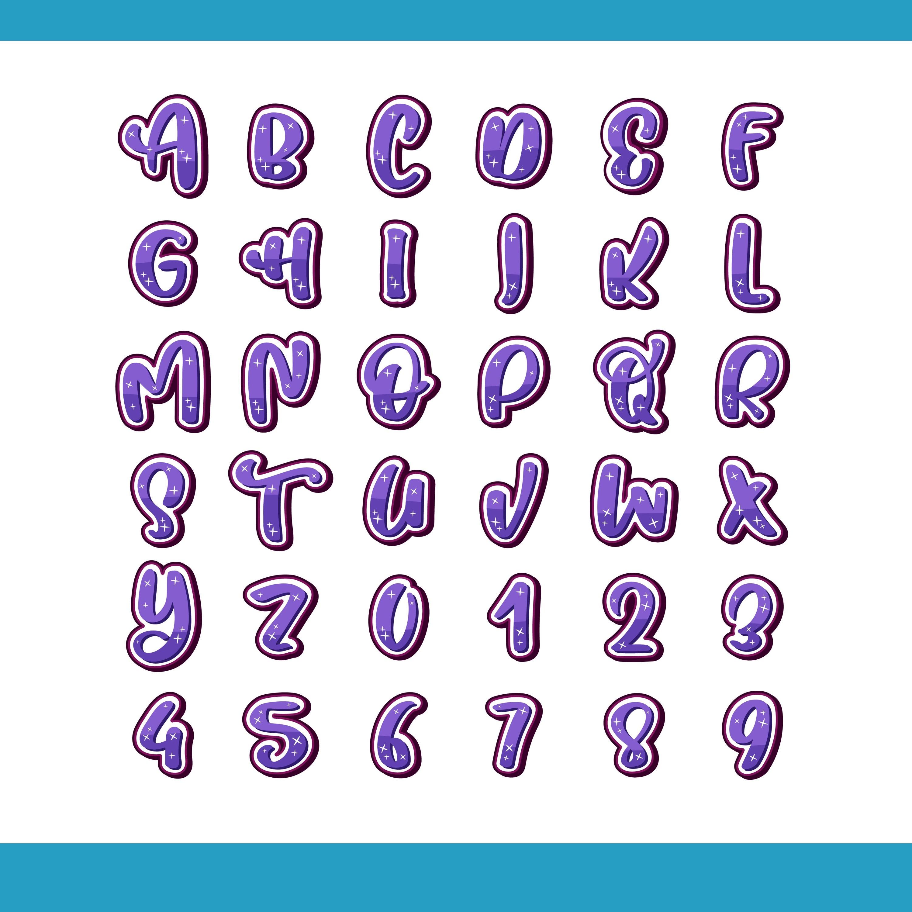 Kawaii Kitty Alphabet: Pastel Bubble Letters SVG, PNG, AI (digital ...