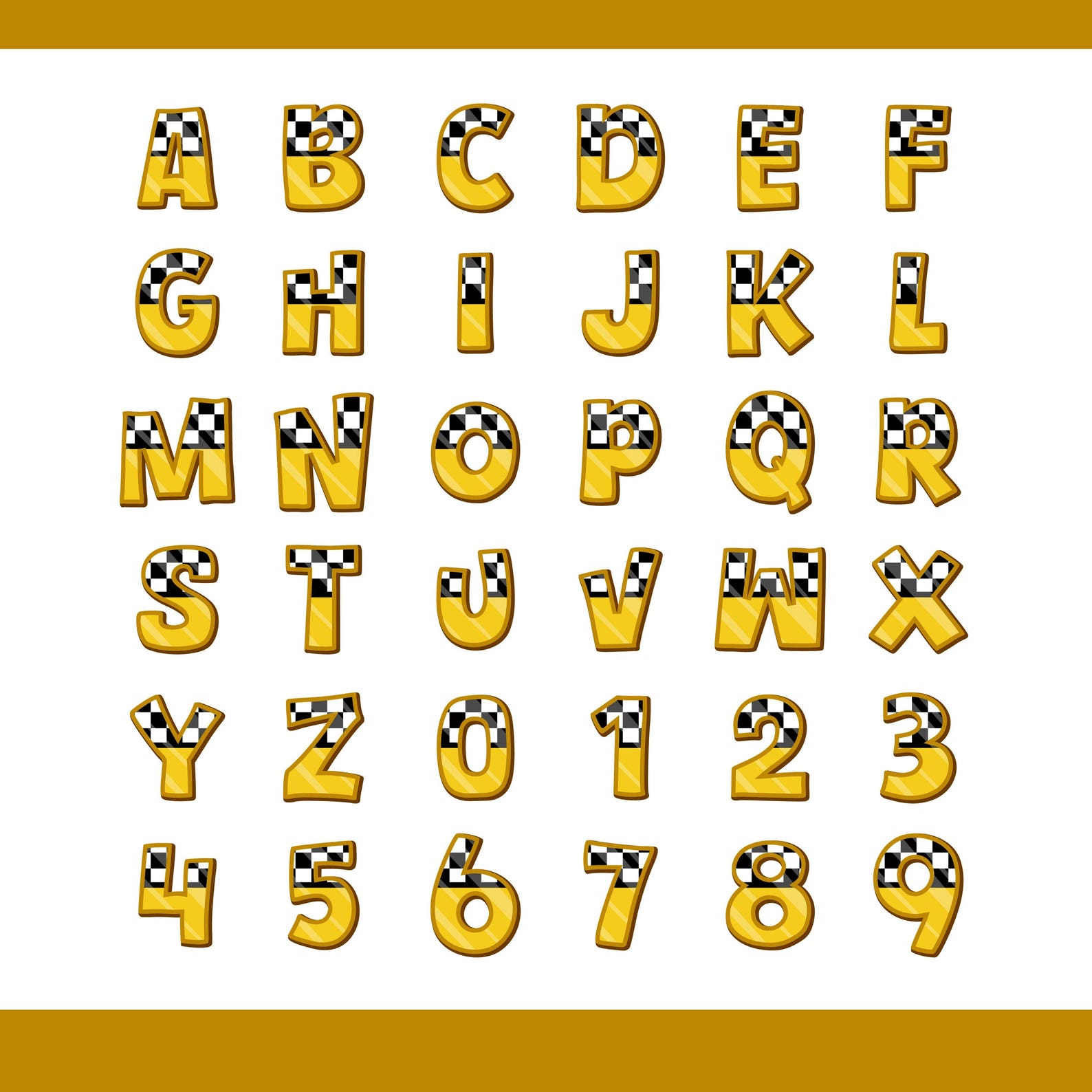 Kids Taxi Letters - Clipart: Yellow Cab Alphabet SVG PNG - City Theme ...