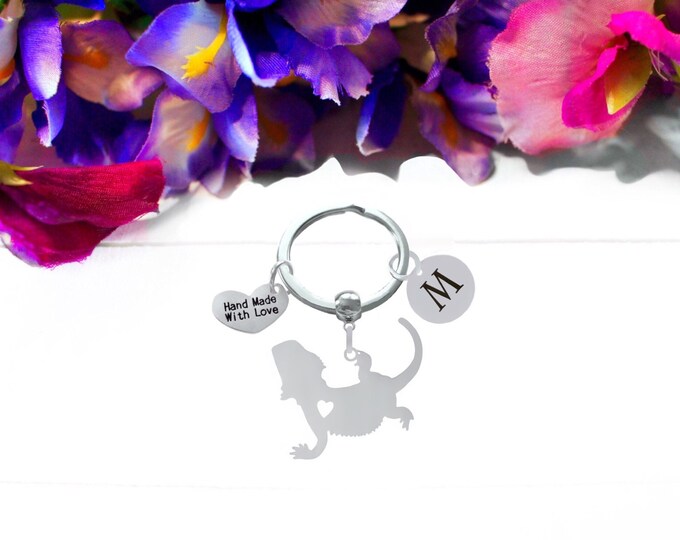Bearded Dragon Keychain Stainless Steel Bearded Dragon Accessories ...