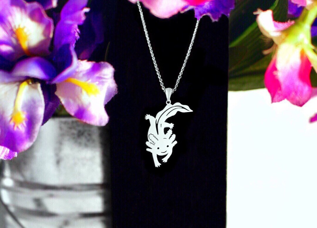 Axolotl Necklace Axolotl Pendant Axolotl Accessories Axolotl Charm ...