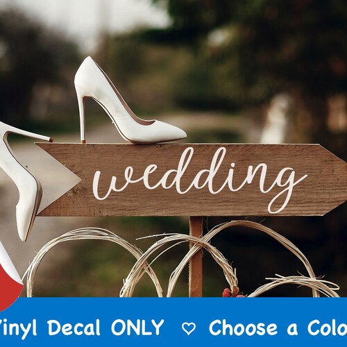 Rustic Wedding Directional Signs Wood Wedding Arrow Sign and | Etsy