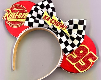 Lighting Mcqueen Mickey Ears, Tow Mater Mickey Ears, Pixar Mickey Ears ...