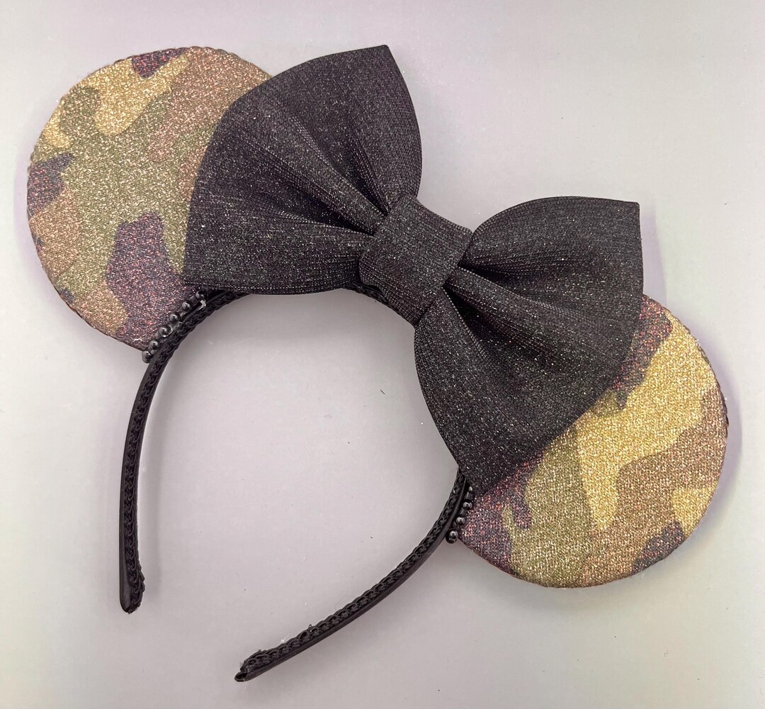 Camouflage Mouse Ears - Custom Bow - Etsy