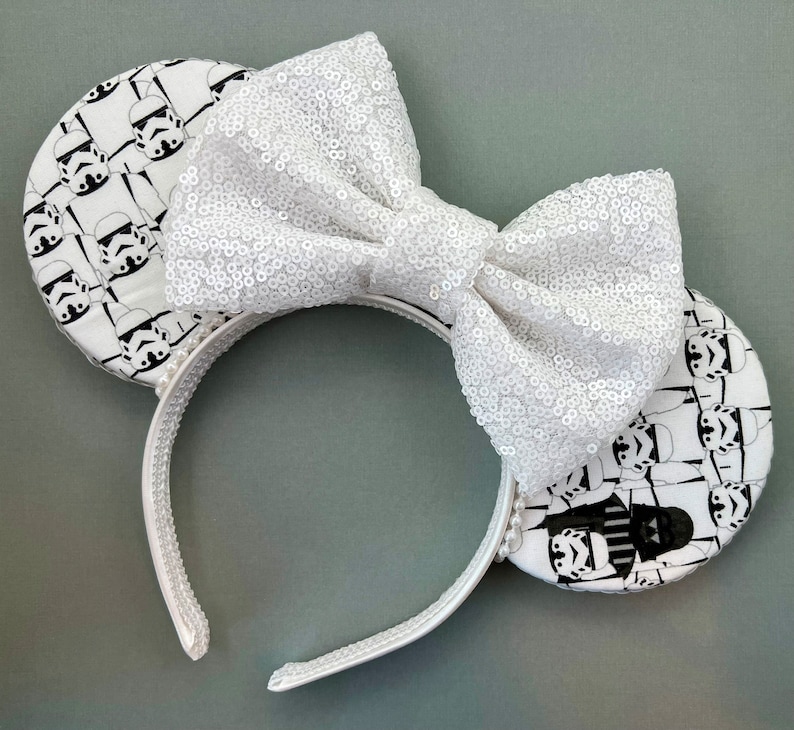 Stormtrooper Star Wars Mouse Ears - Custom Bow! - Etsy