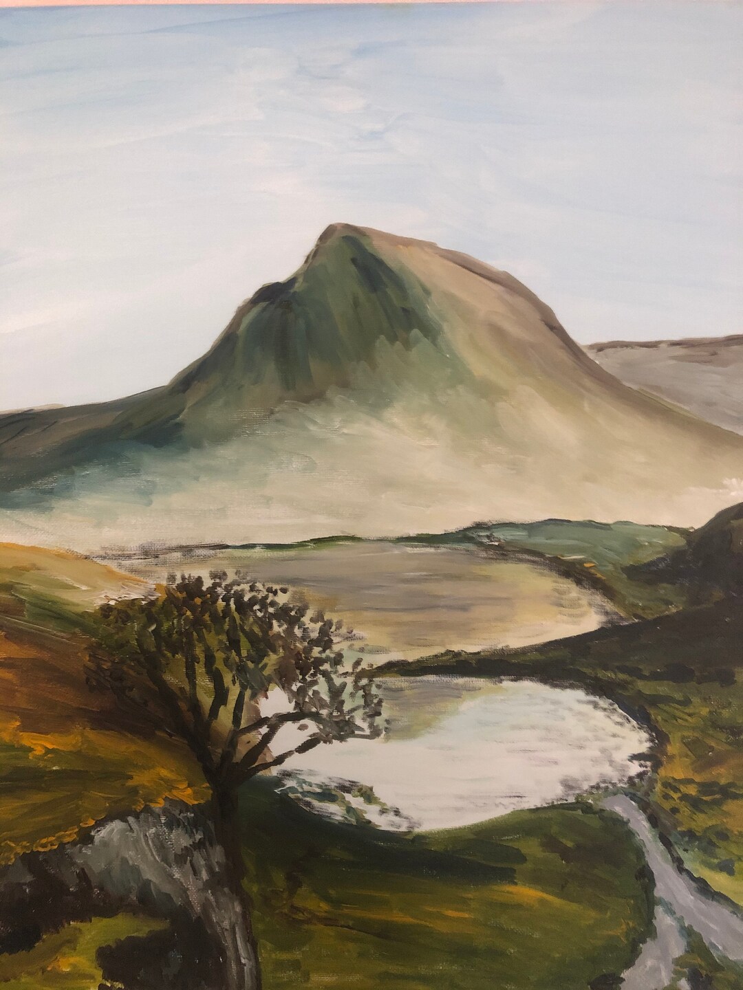 Mount Snowdon Wales Landscape Painting Original Oil Painting by Neill ...