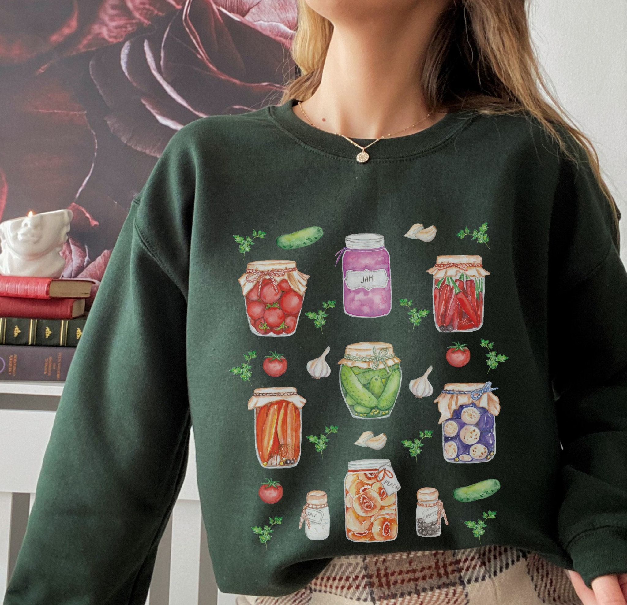 Pickle Sweatshirt Pickling Sweater Pickle Shirt Cottagecore - Etsy
