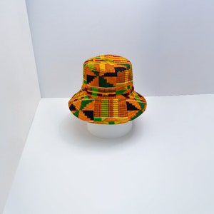 Original Kente Print Unisex African Print Bucket Hat Stylish ...