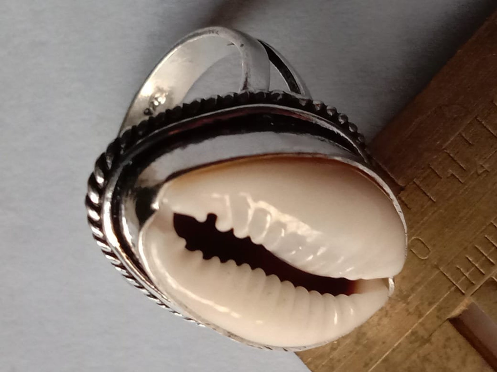 Natural Cowrie Ring Cowrie Jewelry Cowrie Shell Ring 925 - Etsy