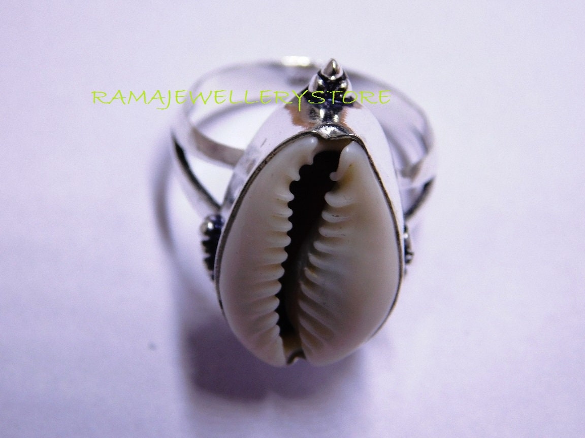 Natural Cowrie Ring Cowrie Jewelry Cowrie Shell Ring - Etsy UK