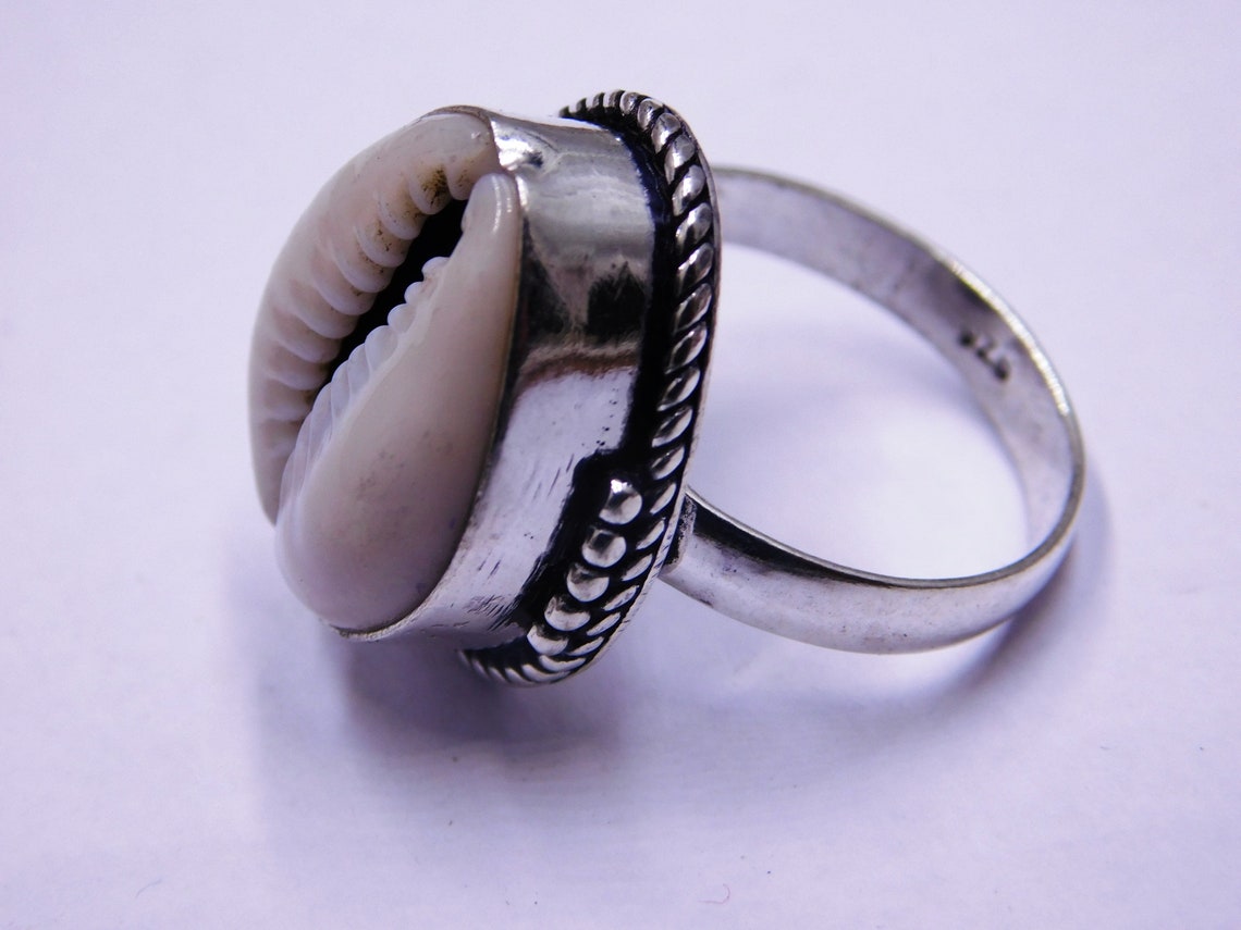 Natural Cowrie Ring Cowrie Jewelry Cowrie Shell Ring - Etsy