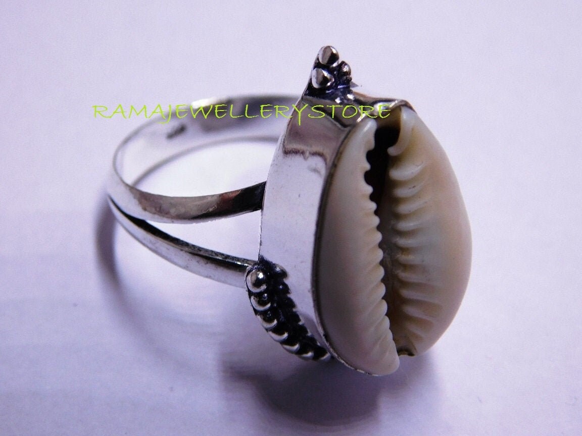 Natural Cowrie Ring Cowrie Jewelry Cowrie Shell Ring - Etsy UK