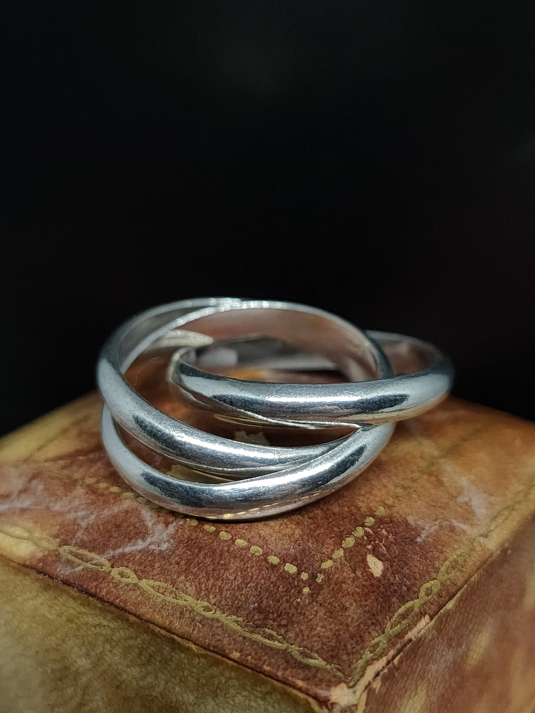 Beautiful Vintage Stackable Wedding Band Trilogy Trinity - Etsy