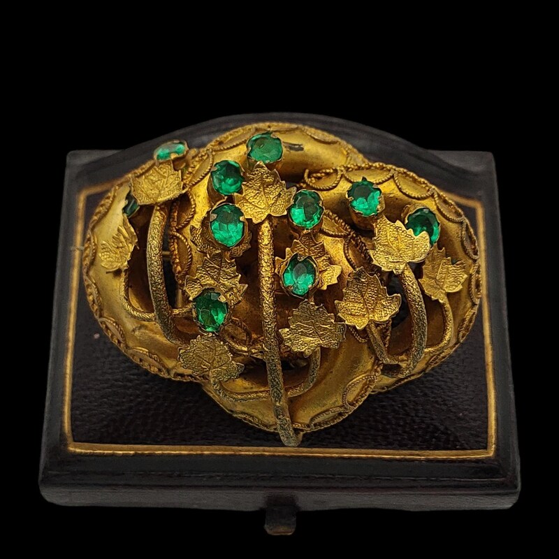 Pinchbeck Brooch - Etsy