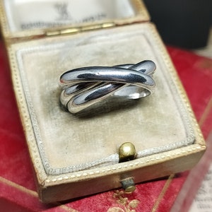 Beautiful Vintage Stackable Wedding Band Trilogy Trinity - Etsy